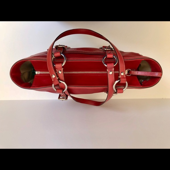 Coach | Bags | Authentic Red Leather Coach Handbag | Poshmark